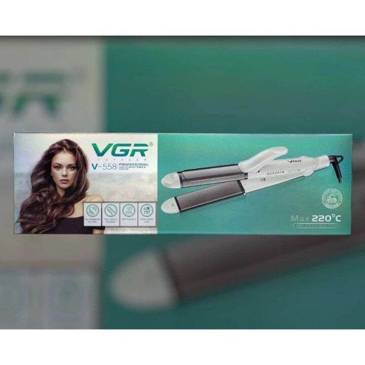 VGR V-558 Professional 2 in 1 Straightener and Curler with Negative Ions/Steam/Vapor Generator ...