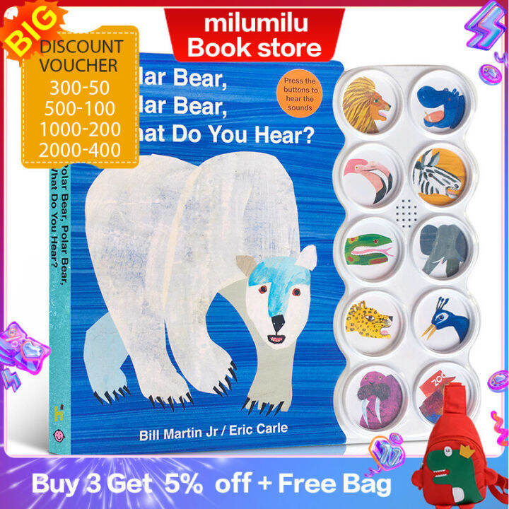 milumilu Eric Carle:Polar Bear, What Do You Hear buku Children's ...