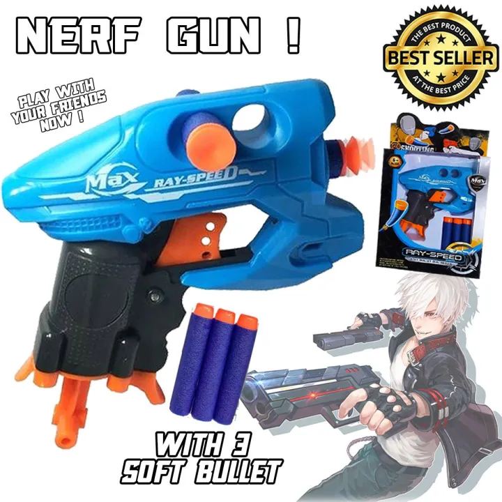 Authentic Nerf Shooters Ray Speed Toy Gun For Kids Shooting Game Soft ...