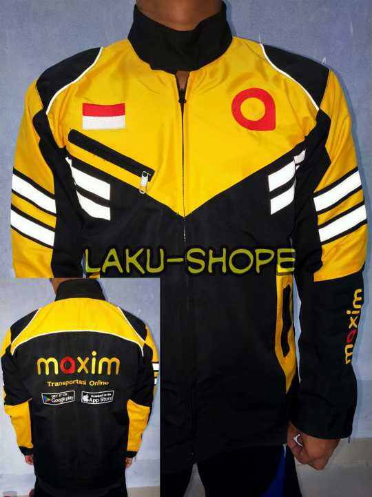 Jaket maxim turing dominan hitam | Lazada Indonesia