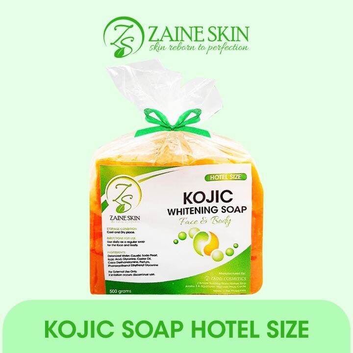 Zaine Skin’s Kojic Whitening Soap Hotel Size 500g | Lazada PH