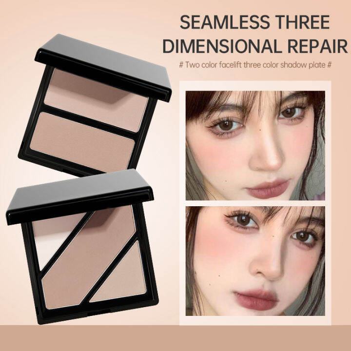 Two-tone Contour Palette Tricolor Shadow Brightening Highlight Hairline ...