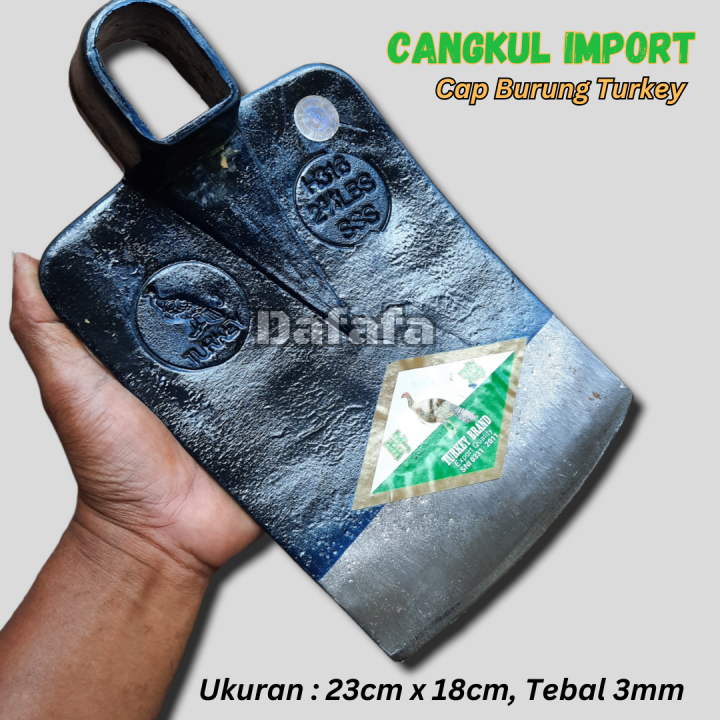 Cangkul Import Cap Burung Turkey - Cangkul Sawah Super Tajam Dan Kuat ...
