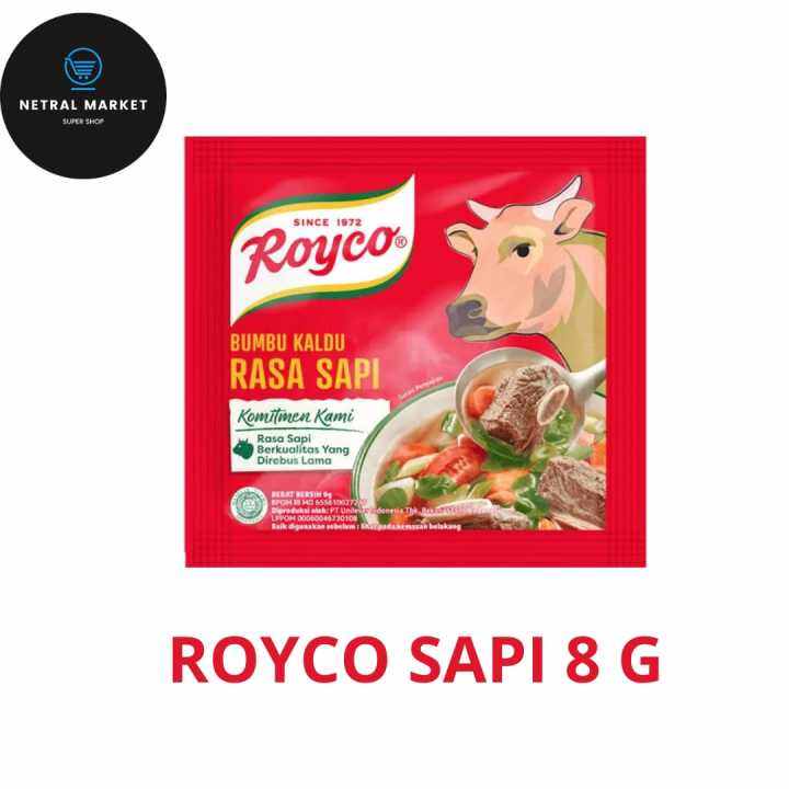 Cosme Netral Royco Sapi 8 G x 6 Sachet Dan 1 Renceng 12 Pcs Penyedap ...