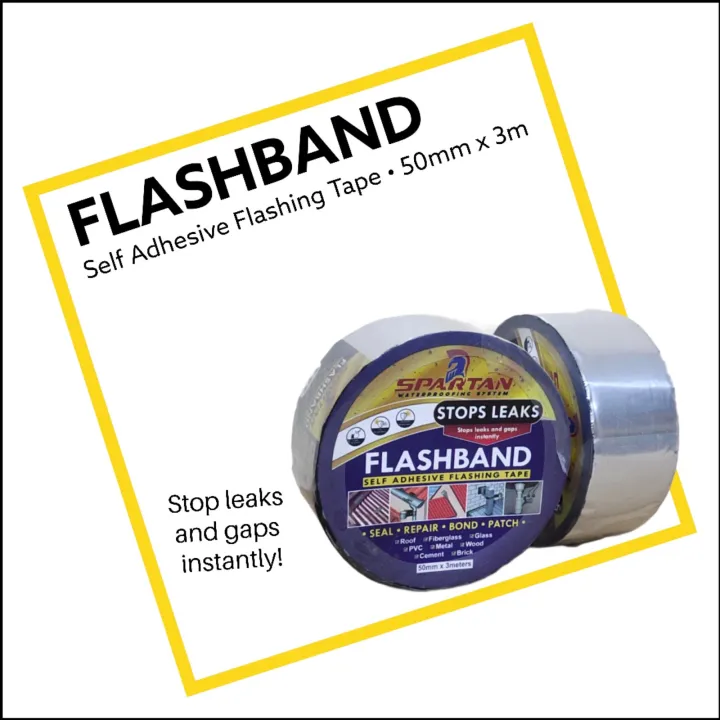 FLASHBAND Self Adhesive Flashing Tape 50mm x 3 meters | Lazada PH