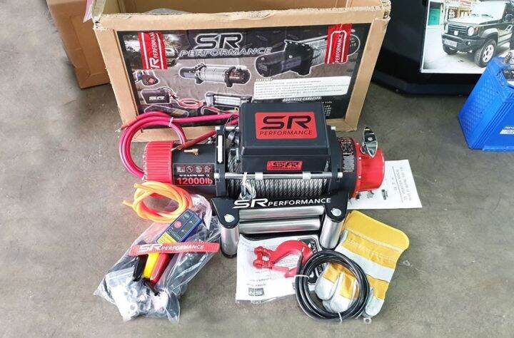SR Power Winch Electric Winch motor recovery offroad 4x4 12,000lbs ...