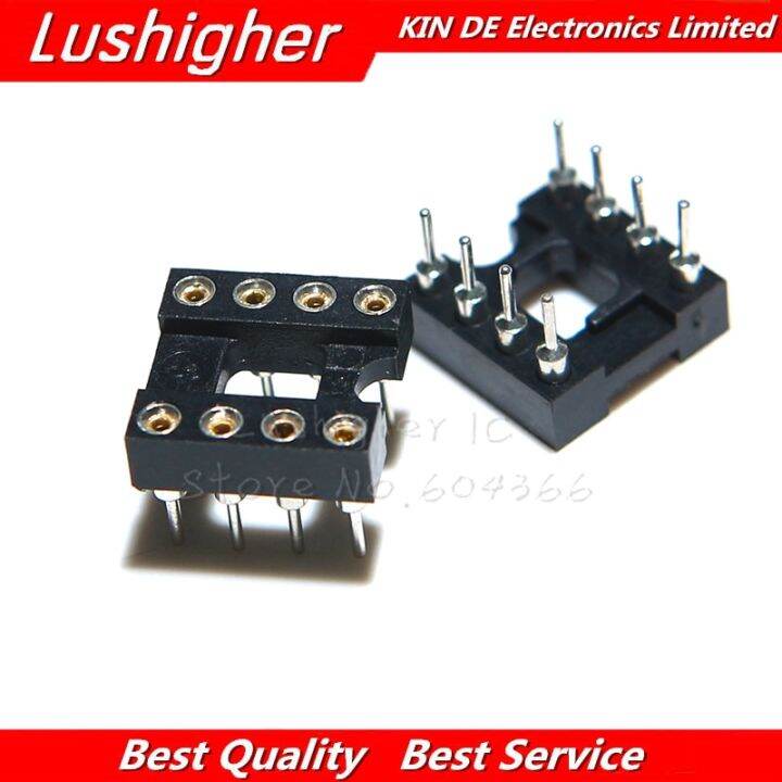 20pcs DIP-8 Round Hole 8 Pins 2.54MM DIP DIP8 IC Sockets Adaptor Solder ...