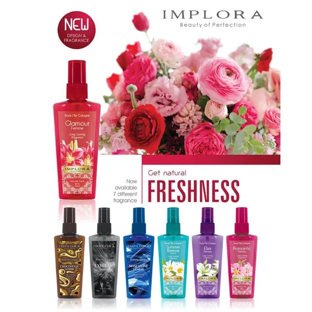 Implora Original Body Mist Cologne 100 ml - (PILIH WANGINYA) | Lazada ...