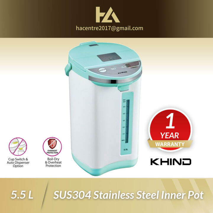 Khind 5.5L Midori Series Thermo Pot AP550 / AP-550 电热水瓶 Pemanas Thermos ...