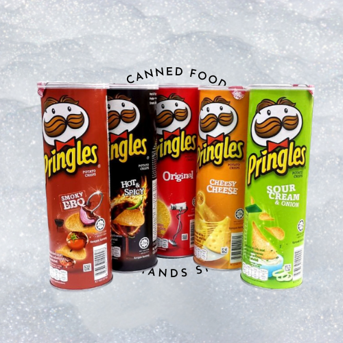 PRINGLES Potato Chips 107gm (Cheesy/ Sour Cream & Onion/ Original/ Hot ...