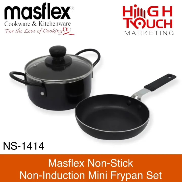 Masflex 3-Piece Non Stick Mini Cookware Set - Non Induction | Lazada PH