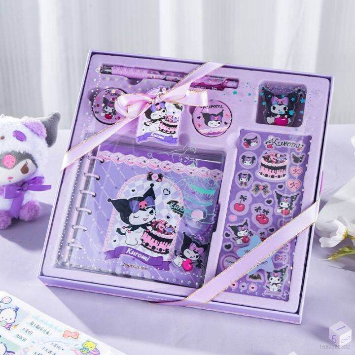 Kira 10PCS/set Sanrio Kuromi notebook set DIY scrapbook Gift box for ...