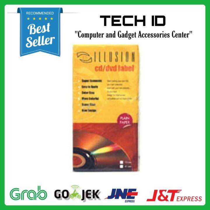 Kertas Label CD DVD Label HVS Illusion (diameter 15mm) isi 50 Lembar ...