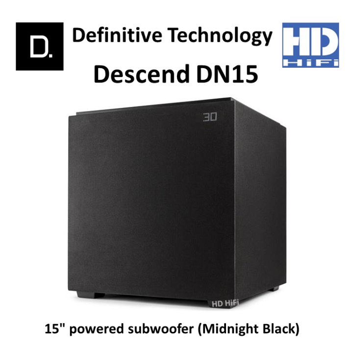 Definitive Technology Descend DN15 15" powered subwoofer Midnight Black ...