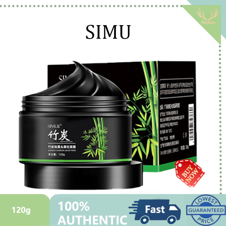 【existing goods/ Genuine】SIMU Charcoal Mask 120g Shrinks Pores and ...