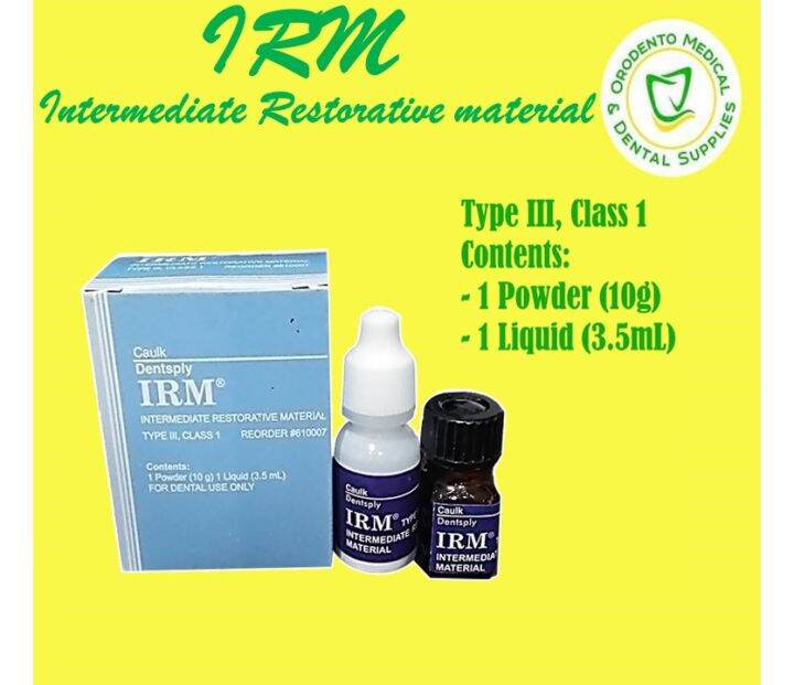 IRM Intermediate Restorative Material Type 3, Class 1 (Powder 10g ...