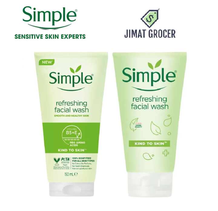 Simple Refreshing Facial Cleanser / Wash Gel 150ml | Lazada