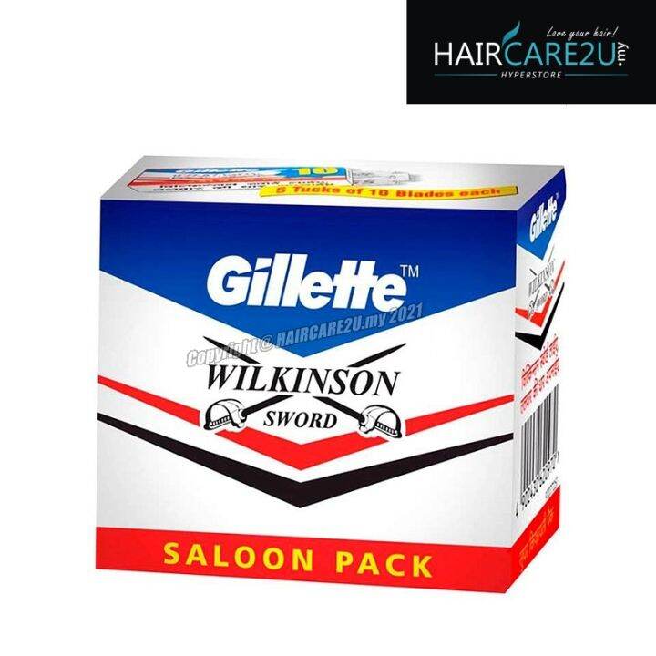 Gillette Wilkinson Sword Stainless Steel Double Edge Razor Blades | Lazada
