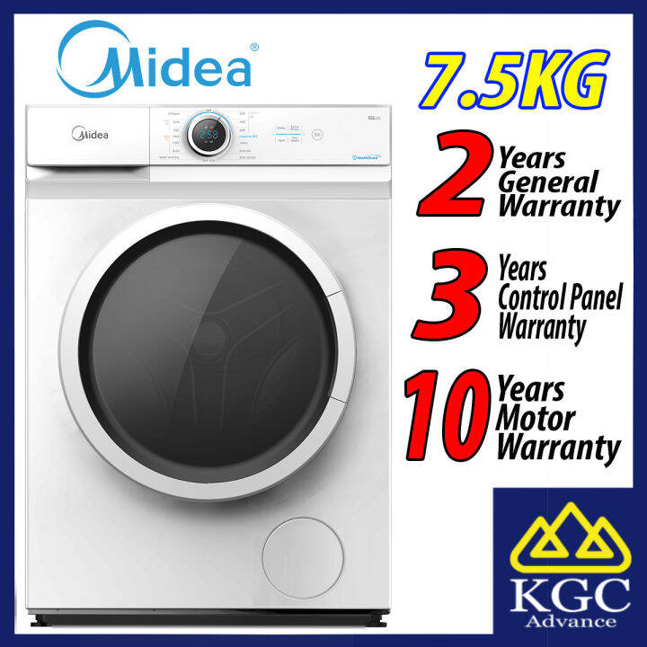 Midea 7.5KG Front Load Washer MF100W75 Washing Machine | Lazada