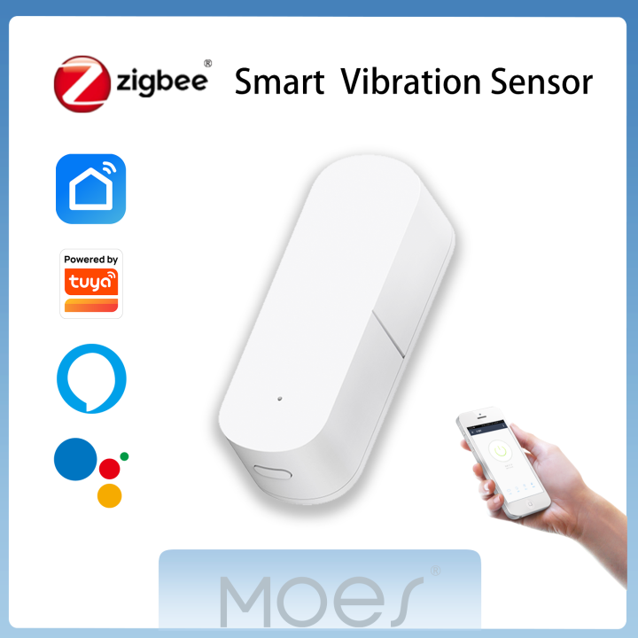Moes Zigbee Smart Vibration Sensor Detection,Tuya Smart Life APP Notification,Real-Time Motion ...