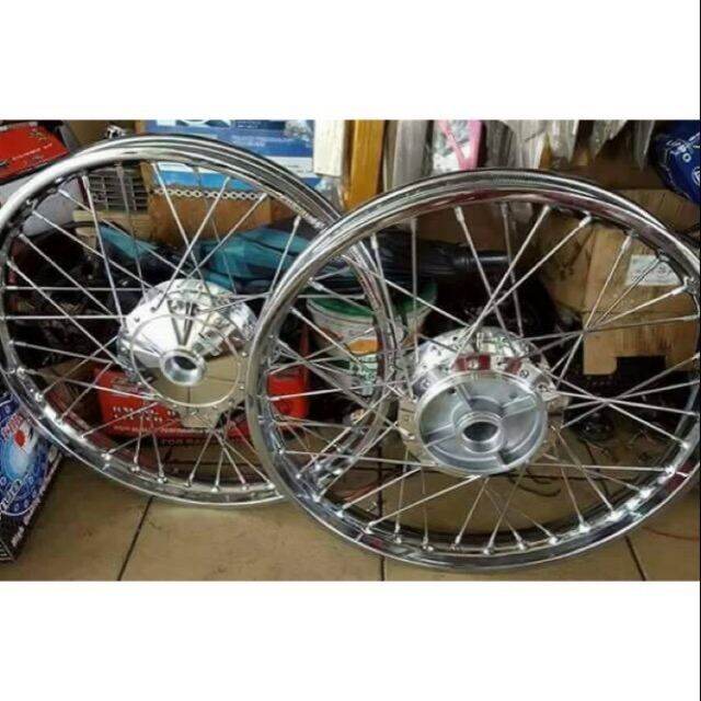 RIM CHROME hub chrome SET HONDA ex5 high power ex5dream ex5 dream ...