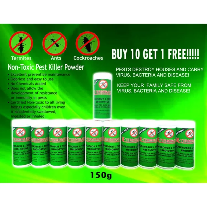 X-Terminator Cockroach, Termite and Ant Eradicator BUY 10 get 1 FREE ...