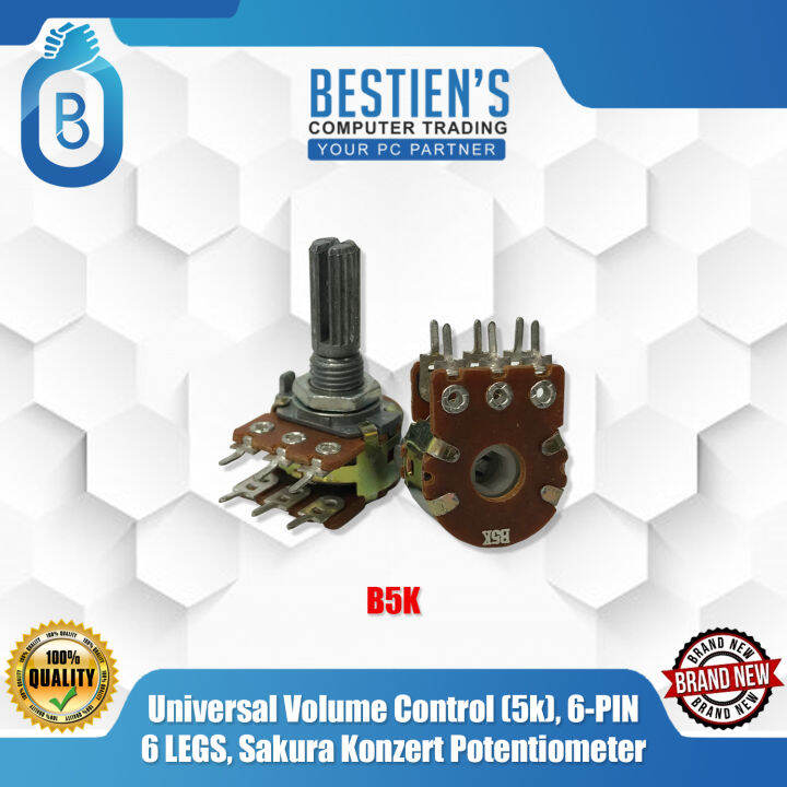 Universal Volume Control (5k), 6-PIN, 6 LEGS, Sakura Konzert ...