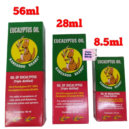 Minyak Kayu Putih Kangaroo Eucalyptus Oil (8.5ML/28ML/56ML) | Lazada