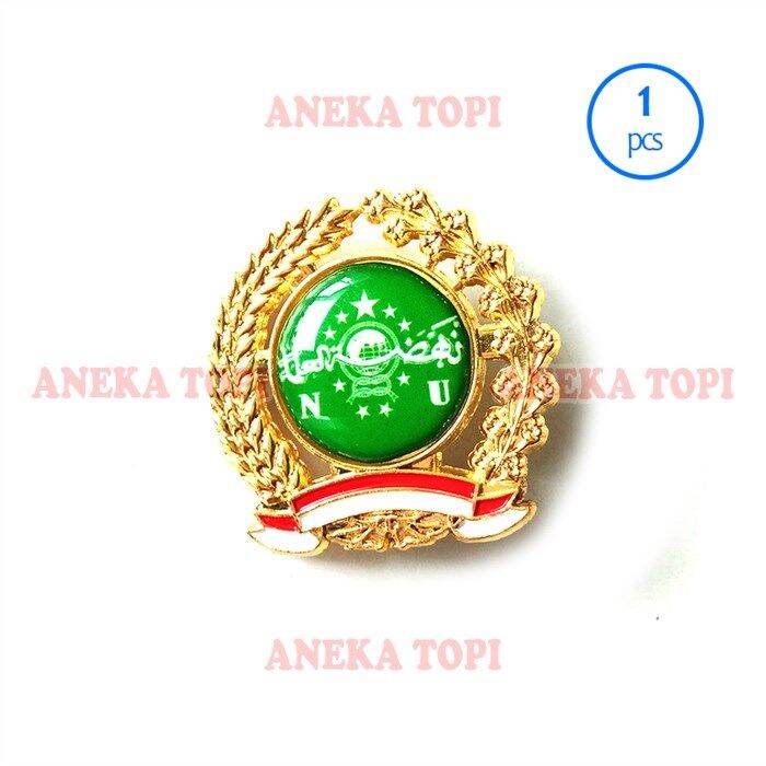 Pin Logo Nu Model Padi Dan Kapas - Pin Nahdlatul Ulama Warna Hijau ...