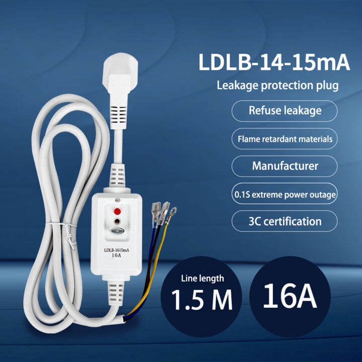 10A16A Anti-leakage lightning protector Leakage protection plug Leakage Protection Socket ...
