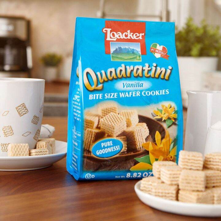 Loacker Quadratini Vanilla Wafer 250g | Lazada PH