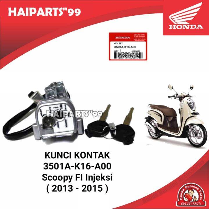 Kunci Kontak Key Set Honda Scoopy FI 2013 2014 2015 Injeksi Stater ...