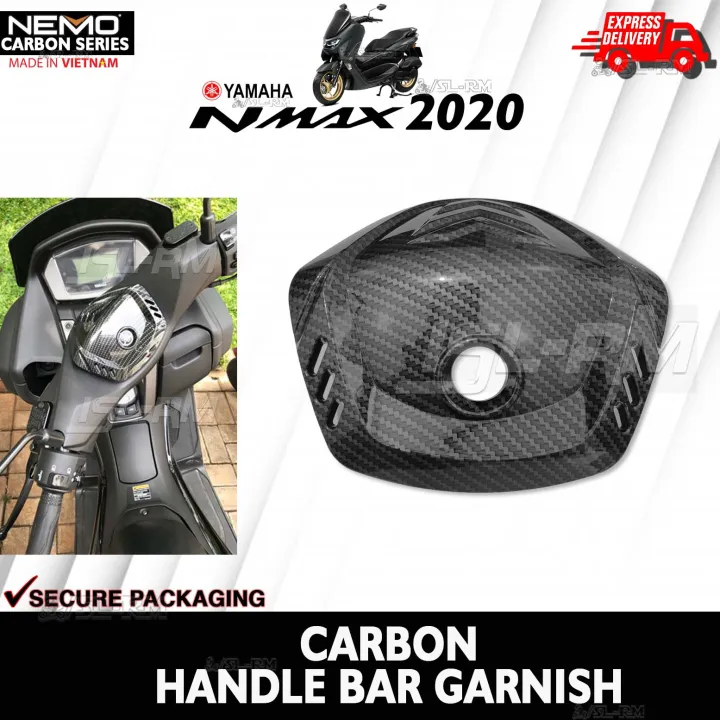 NMAX V2 / NMAX 2020 Carbon Handle Bar cover garnish Yamaha NMAX 2020 ...