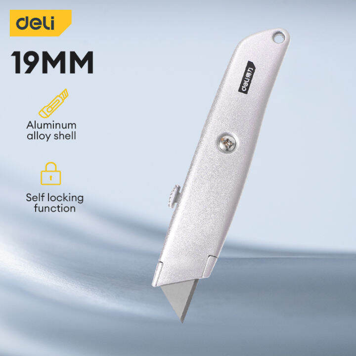 Deli Retractable Utility Knife Heavy Duty Cutter Utility Blade ...