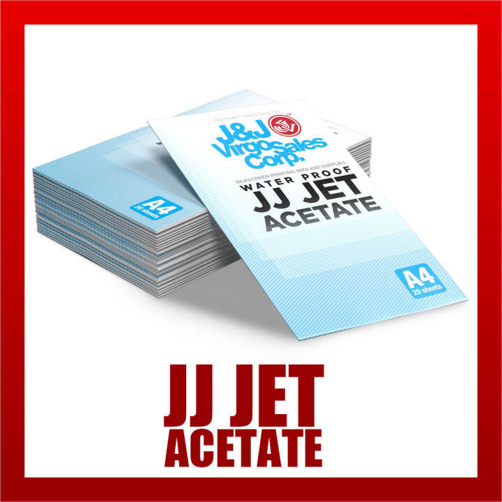J&J Virgo Sales Corp. JJ Jet Acetate 20 pcs A4 | Lazada PH