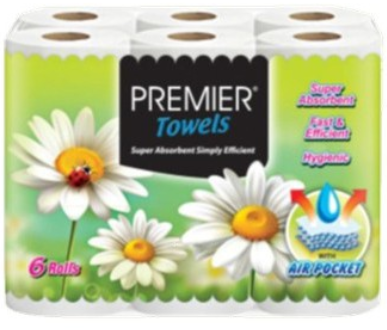 ( 6 Rolls ) Premier Kitchen Towel Tissue Kitchen Roll Tisu Gulung Dapur ...