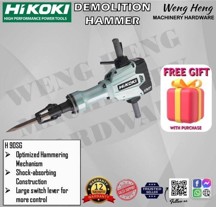 100% Genuine Hitachi/ Hikoki AC 70J Demolition Hammer - Model H90SG ...