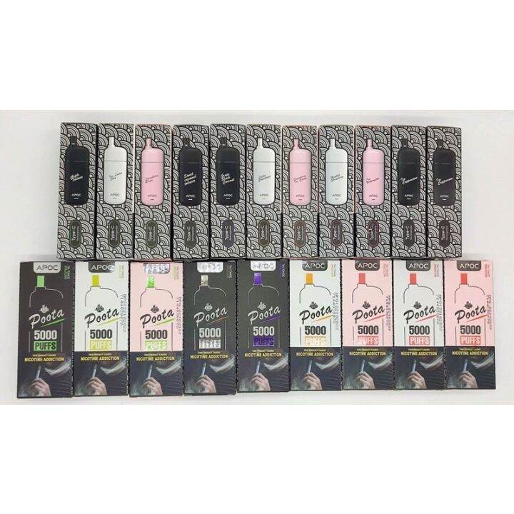 auoedt POOTAH 5000PUFFS DISPOSABLE RECHARGEABLEPOD BY APOC | Lazada PH