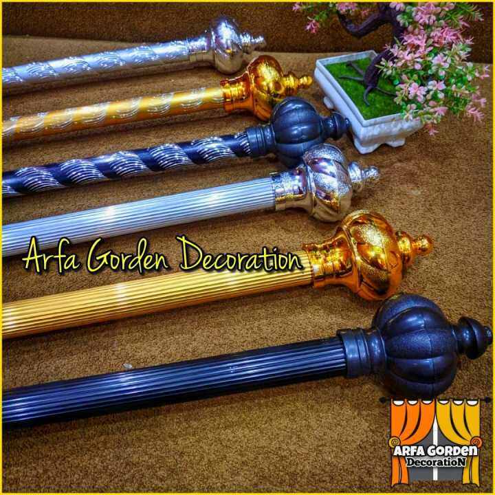 Besi Gorden / Tiang Gorden / Besi Gorden korden hordeng Bulat | Lazada ...