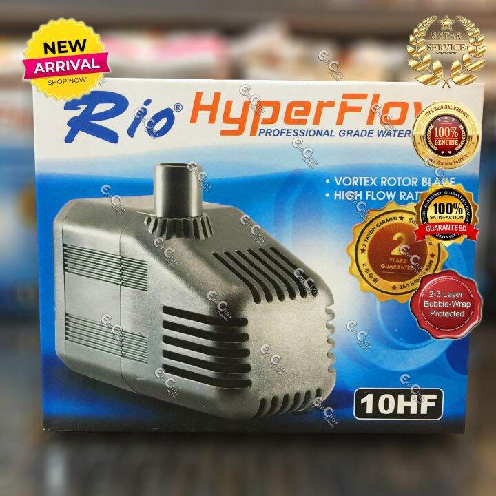 Rio Heavy Duty Hyper Flow 10HF Water pump (35watts) ideal for 100-120 Gallons on Ponds/Tanks ...