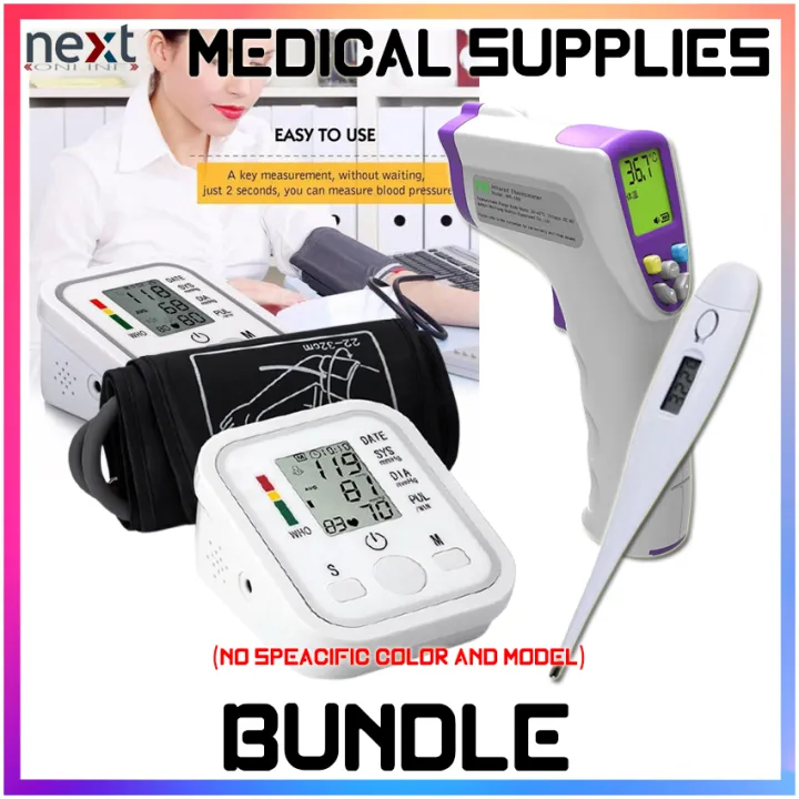 (BUNDLE) 3in1 Electronic Blood Pressure Monitor Arm Style + Digital ...