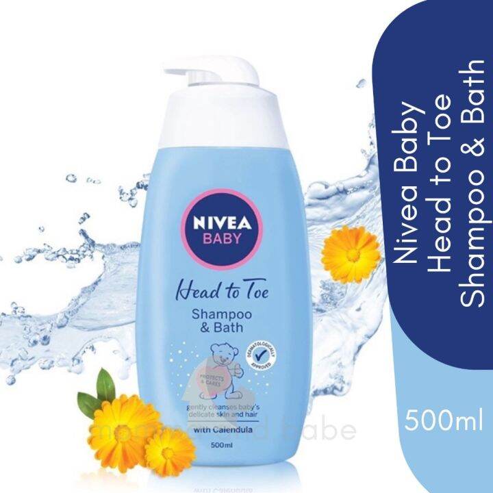 Nivea Baby Head to Toe Wash Shampoo Bath with Calendula 500ml | Lazada PH