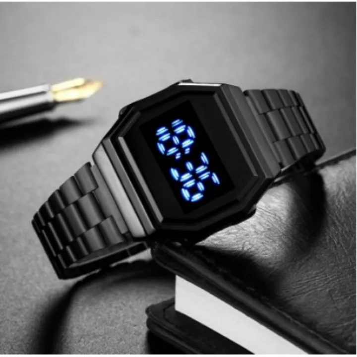 &iR＃168 Fashion steel casio touch screen watch square | Lazada PH