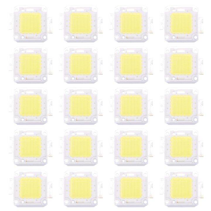 20X High Power 50W LED Chip Bulb Light Lamp DIY White 3800LM 6500K ...