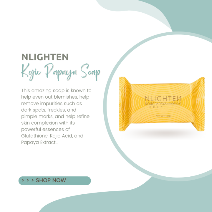 NLIGHTEN Botanical Kojic Papaya Soap with Glutathione | Lazada PH