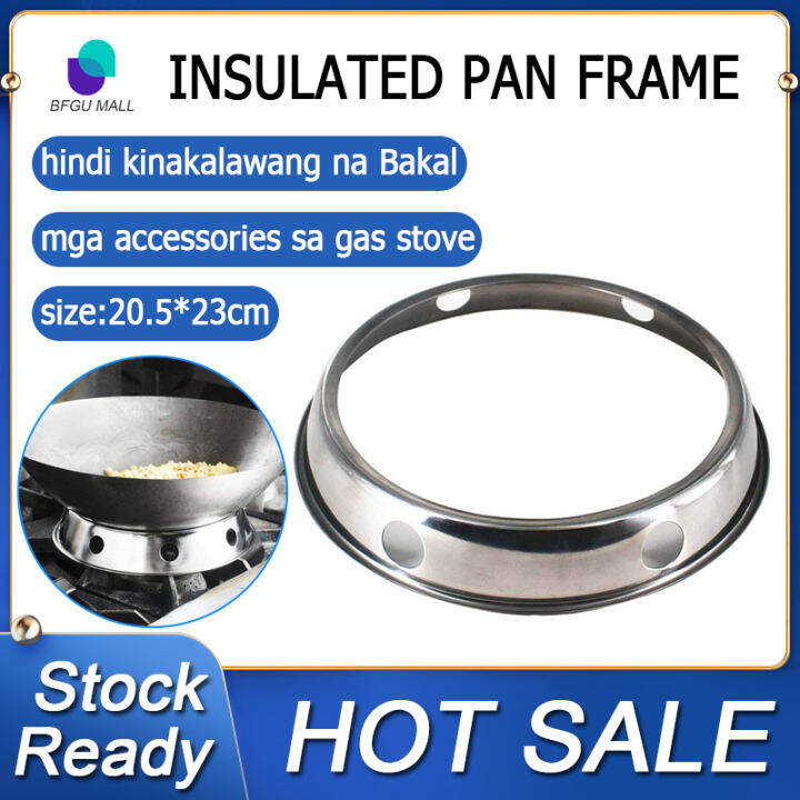 [BFGU MALL] Universal Wok Pan Support Rack Stand Wok Ring/ Round Bottom ...