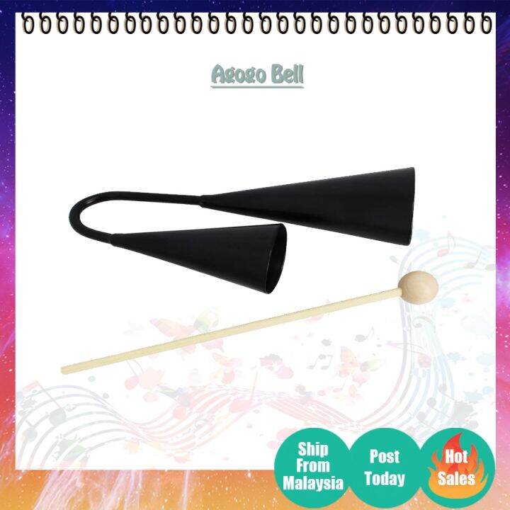 Metal Double Agogo Bells Alat Muzik Percussion | Lazada
