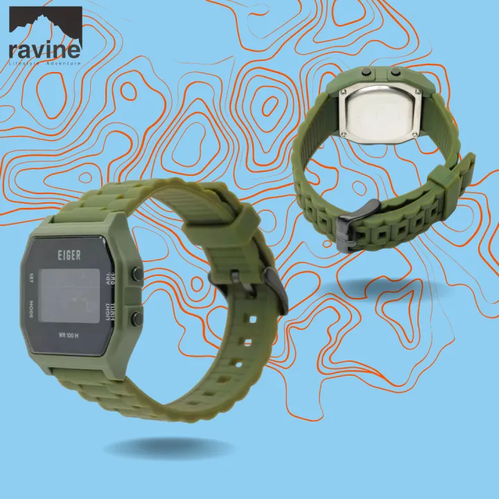 EIGER JAM TANGAN PROVO ORIGINAL WATCH - OLIVE | Lazada Indonesia
