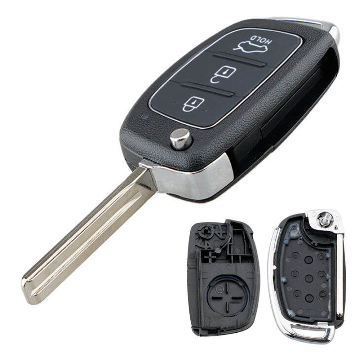 3 Buttons Car Remote Key Shell Fit for Hyundai / Santa / Fe Sonata ...