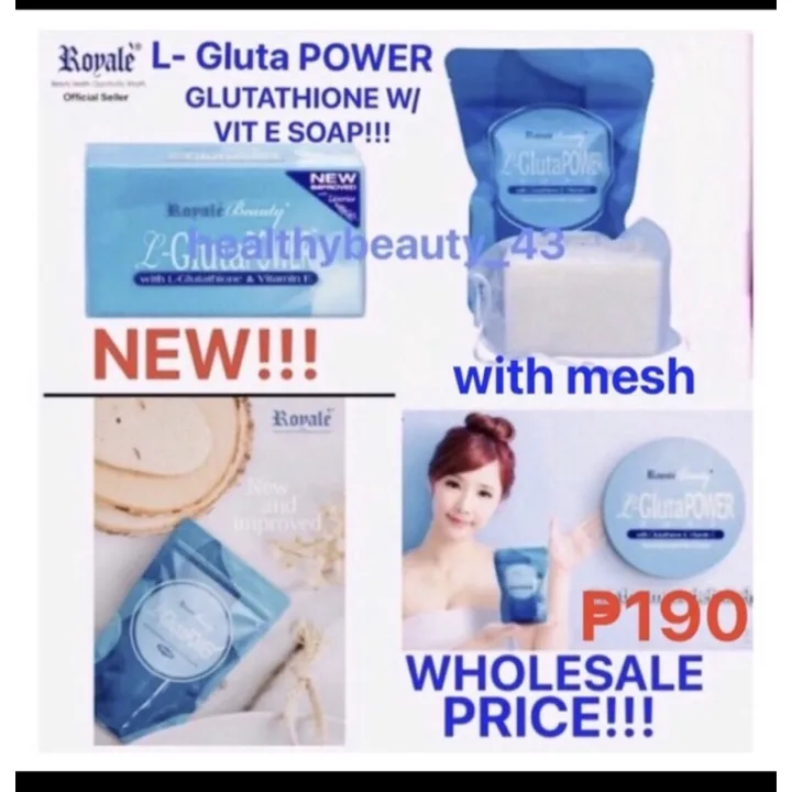 100% AUTHENTIC!!! NEW ROYALE L- GLU POWER SOAP WITH GLUTATHIONE & VIT ...